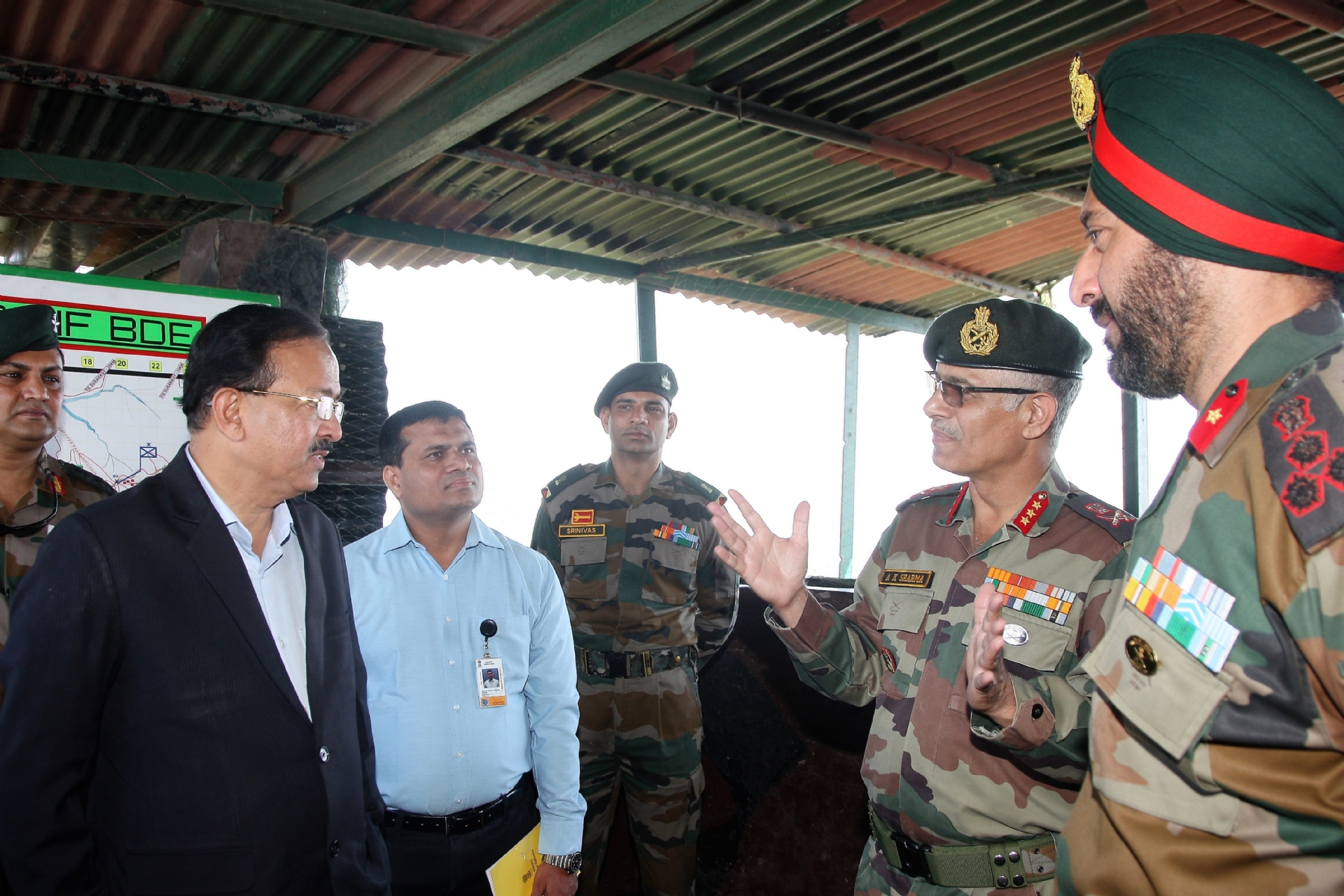 Dr Bhamre commends alertness of all the troops deployed along the LOC ...