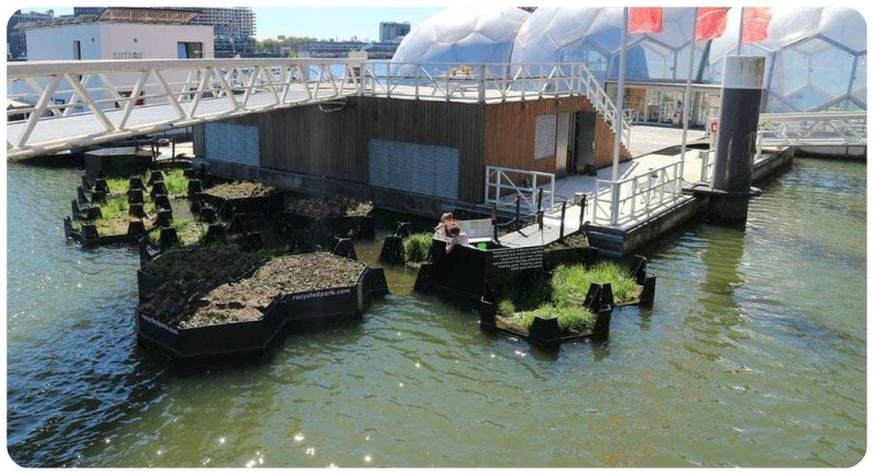 This Dutch city has made a floating park out of plastic waste - NewsBharati
