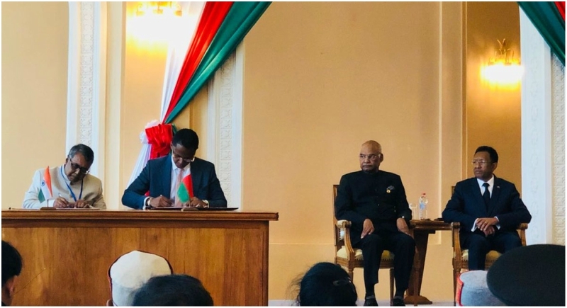 India, Madagascar shake hands by signing MoU in various field - NewsBharati