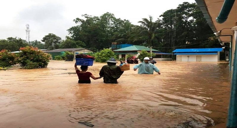 Over 50,000 marooned in Myanmar as four rivers flooded due to heavy ...