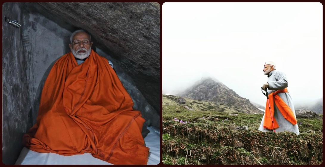 Reflecting his spiritual roots, PM Modi attains peace at the feet of ...