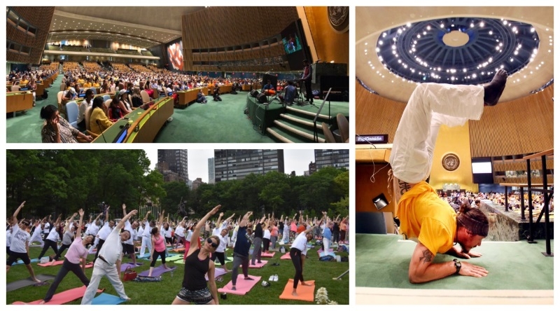 UN Headquarters pulsates as yoga enthusiasts celebrate Indian ancient ...