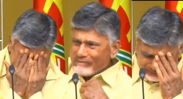 Unable to bear 'humiliation', Chandrababu Naidu breaks down into tears ...