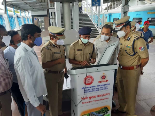 Biometric Token Machine installed at Secunderabad Railway Station ...