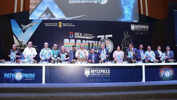 Defence Minister Rajnath Singh mentions the success of iDEX during his ...