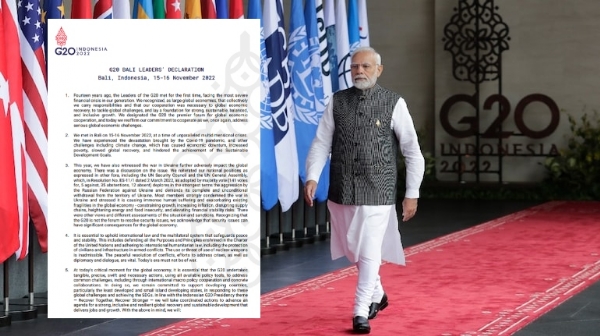 G20 communique uses PM Modi's remarks to Putin, 'Today's era must not ...