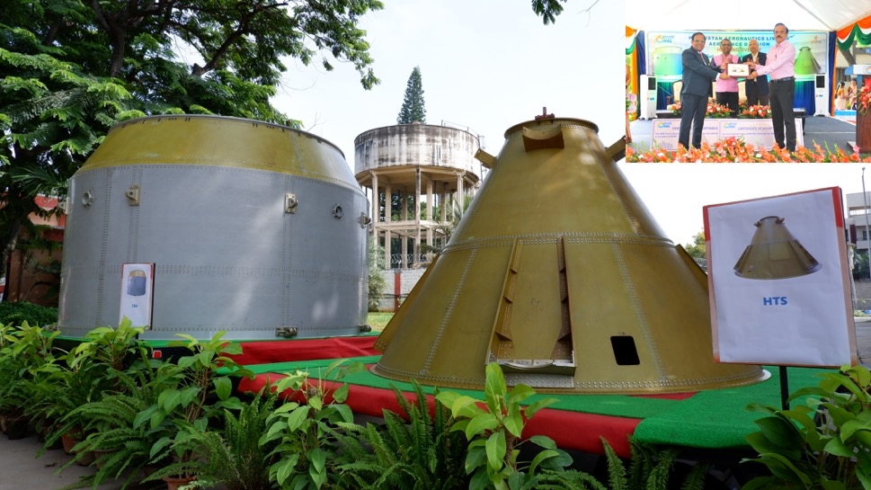 HAL delivers crew module fairing to ISRO for maiden Gaganyaan flight ...