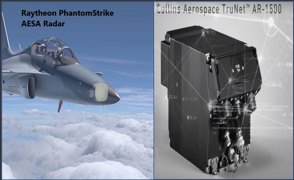 Raytheon & CollinsAerospace Show off their PhantomStrike AESA Radar & TruNet Airborne radio at ...