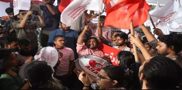 JNU elections: United Left (AISA+DSF+SFI+AISF+BAPSA) sweeps all four ...